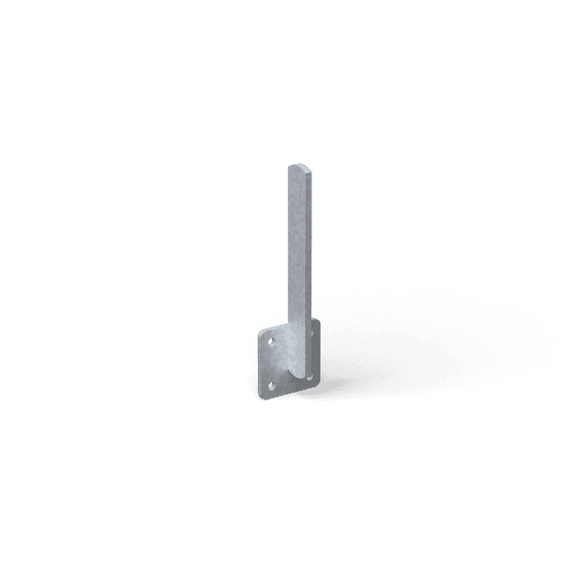 Wall-mounted post bracket, railing, 48 single | Smekab Citylife