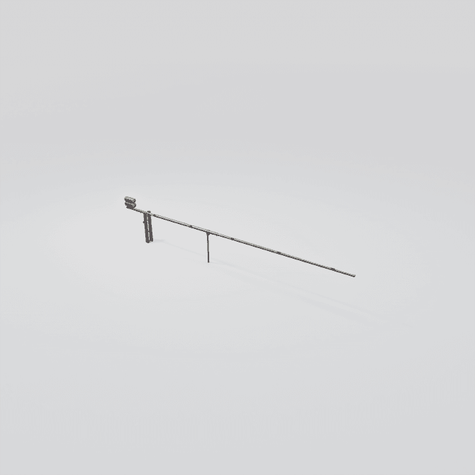 Rising arm barrier LBT S with pendulum support post | Smekab Citylife